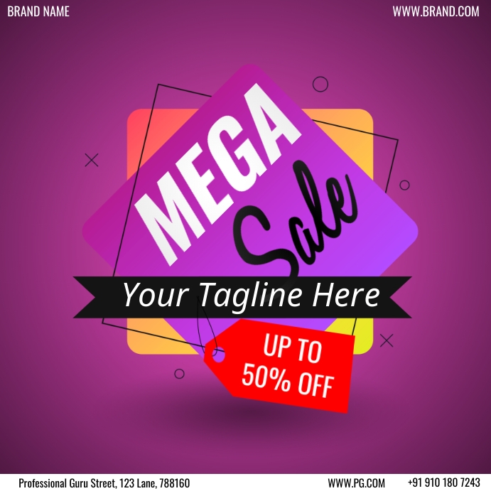 mega sale Flyer Template | PosterMyWall