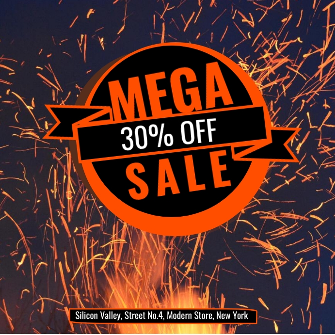 mega sale Flyer Template square | PosterMyWall