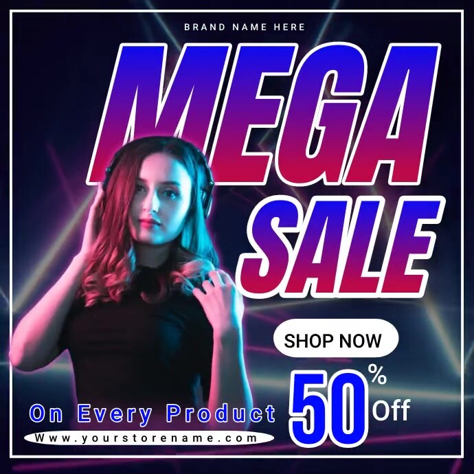 Mega sale graphic design Template | PosterMyWall