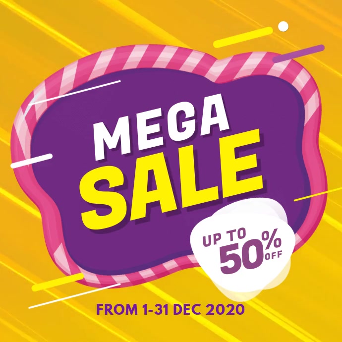 Mega Sale Instagram Video Post | PosterMyWall