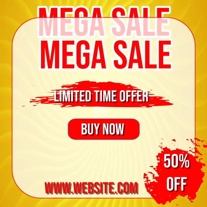 Copy of MEGA SALE LIMITED TIME OFFER TEMPLATE | PosterMyWall