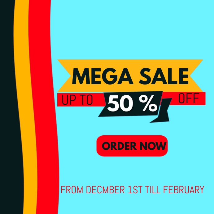 MEGA SALE LIMITED TIME OFFER TEMPLATE | PosterMyWall