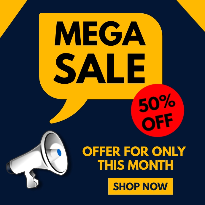 Copy of MEGA SALE OFFER POSTER | PosterMyWall