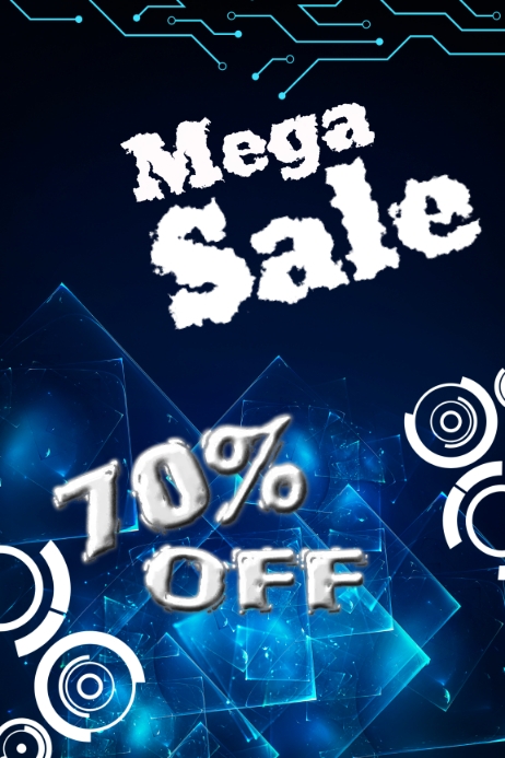 Mega sale offer Poster template. | PosterMyWall