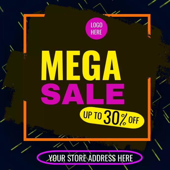 Copy of Mega sale offer template | PosterMyWall