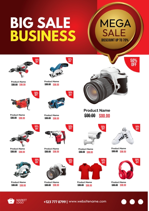 Mega Sale Poster Template | PosterMyWall