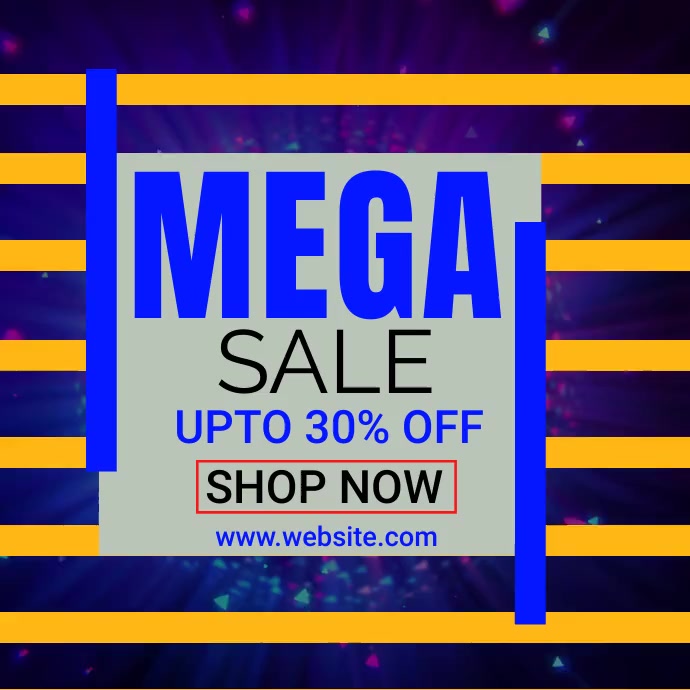 mega sale poster Template | PosterMyWall