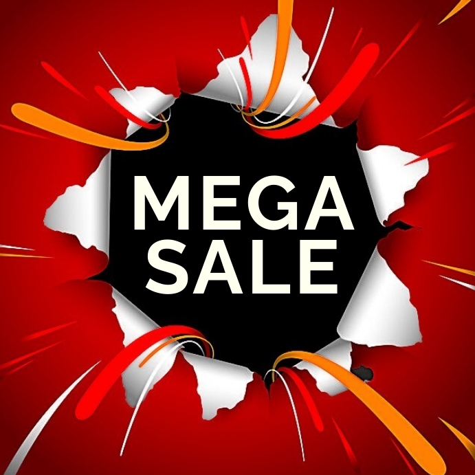 Mega sale poster Template | PosterMyWall