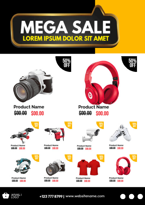 Mega Sale Poster Template | PosterMyWall