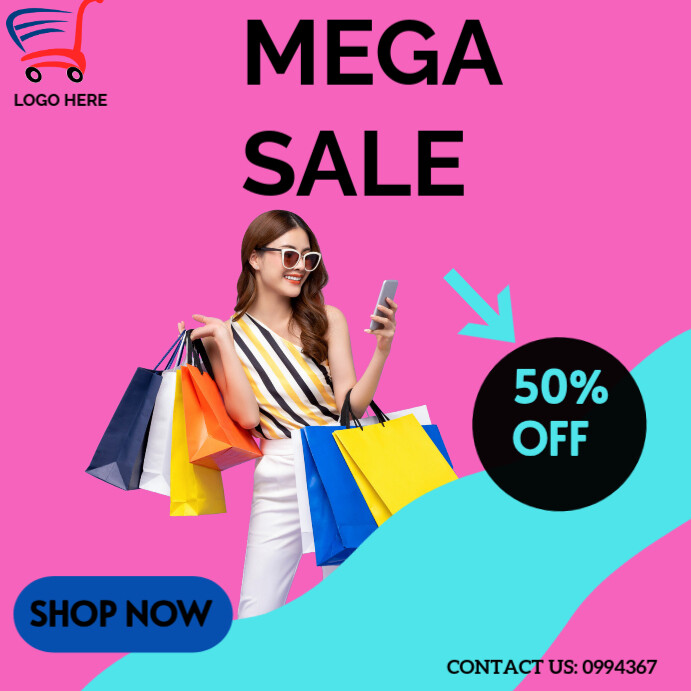 Modèle MEGA SALE POSTER | PosterMyWall