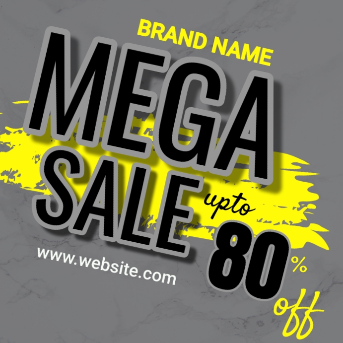 mega sale poster / sale template | PosterMyWall