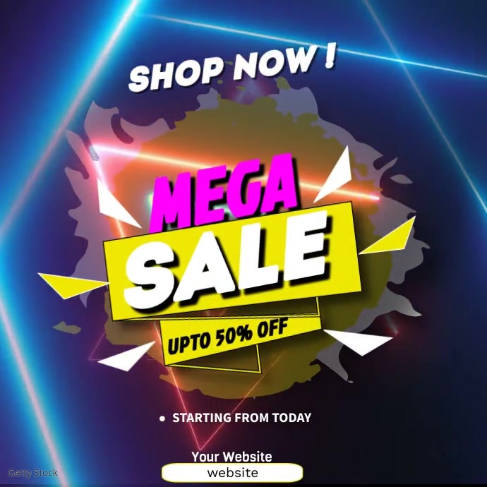 Mega Sale Template | PosterMyWall
