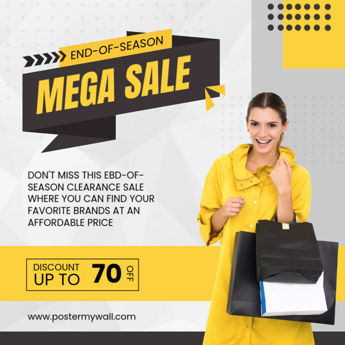 mega sale template | PosterMyWall