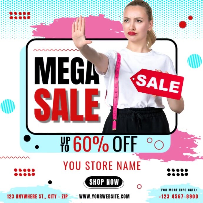 Mega Sale Template | PosterMyWall
