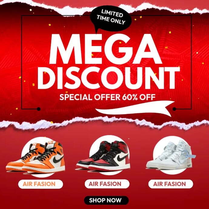 Mega Sale Template | PosterMyWall