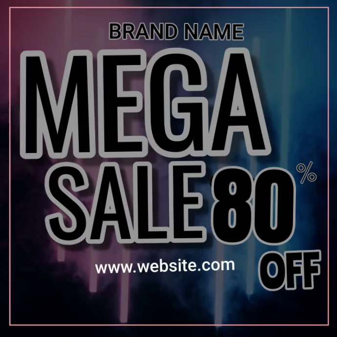 Plantilla de Mega sale template | PosterMyWall