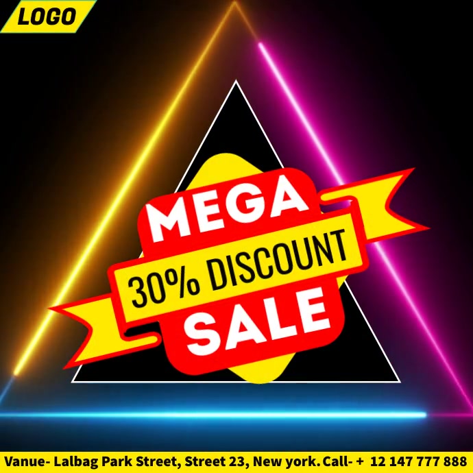 mega sale video advert promo Template | PosterMyWall