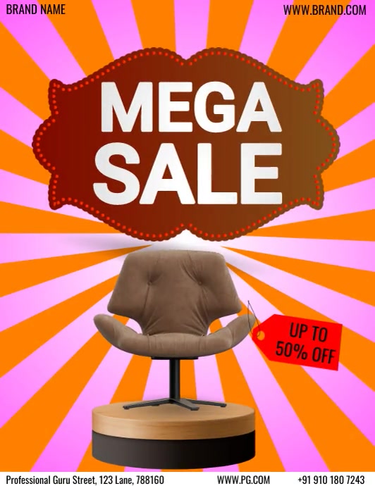 mega sale video flyer Template | PosterMyWall
