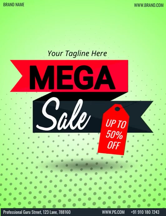 mega sale Video Flyer Template | PosterMyWall