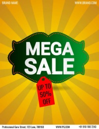mega sale Video Flyer Template | PosterMyWall