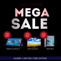 mega sale ad Template | PosterMyWall