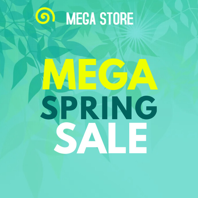 MEGA SPRING SALE INSTAGRAM POST Template | PosterMyWall