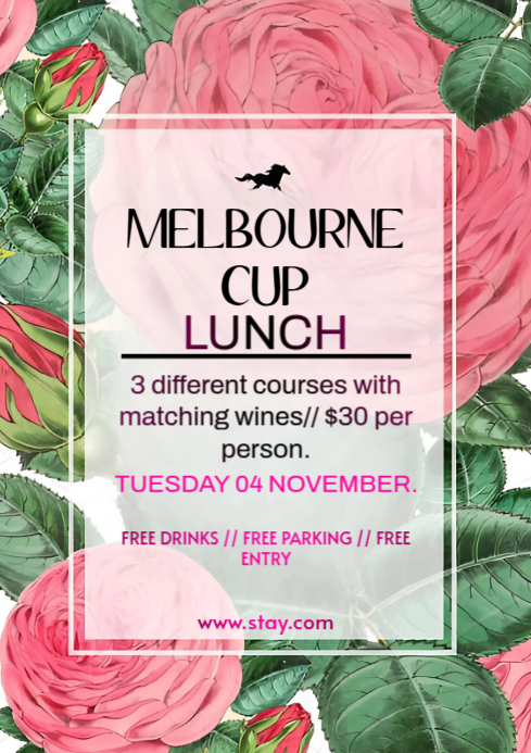 Melbourne Cup Design Template | PosterMyWall