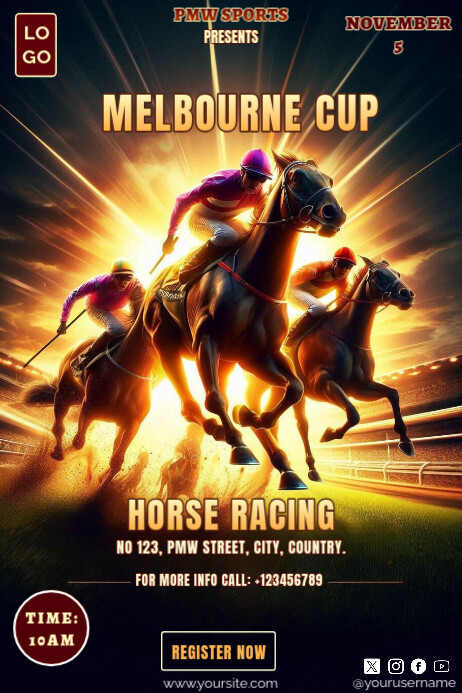 Melbourne Cup Template | PosterMyWall