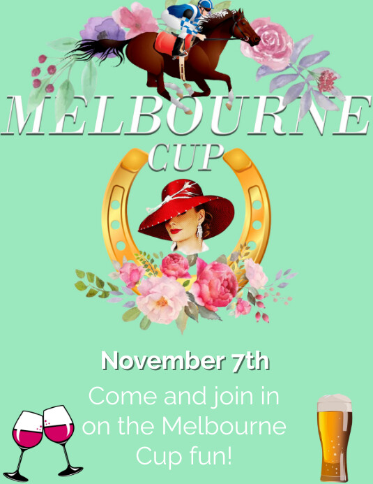 Melbourne Cup Flyer Template | PosterMyWall