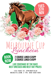 Melbourne Cup Poster Template | PosterMyWall