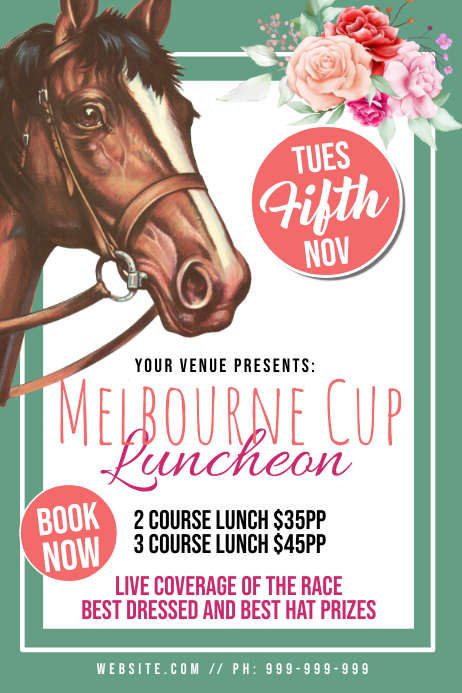 Melbourne Cup Poster Template | PosterMyWall