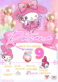 My melody birthday invitation Template | PosterMyWall