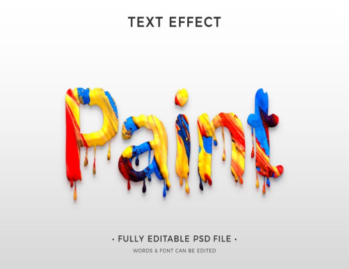 Melt text effect Template | PosterMyWall