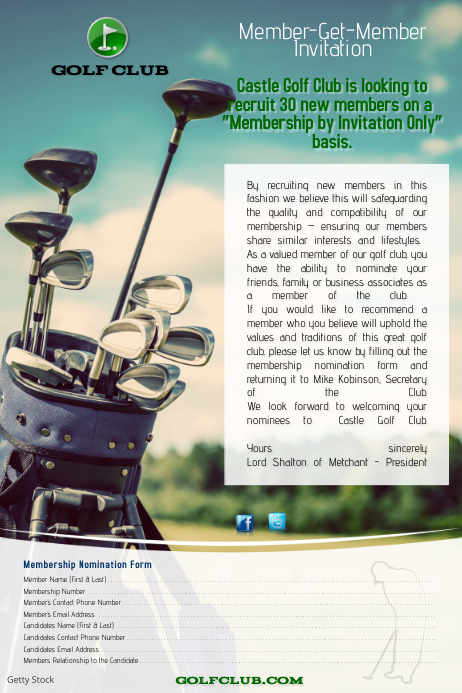 Copy of Member get Member Golf Flyer | PosterMyWall