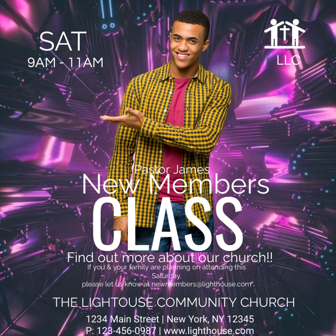 Copy of Membership Classes Church Flyer, New Members | PosterMyWall
