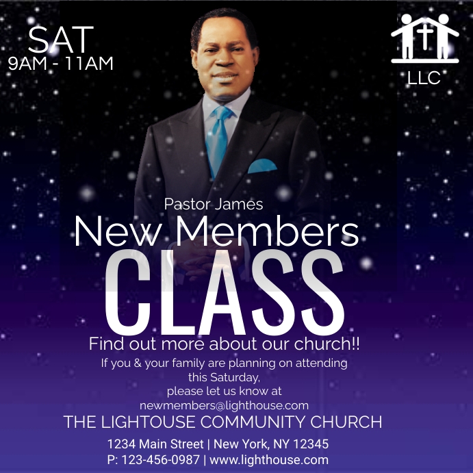 Membership Classes Church Flyer , New Members Template | PosterMyWall