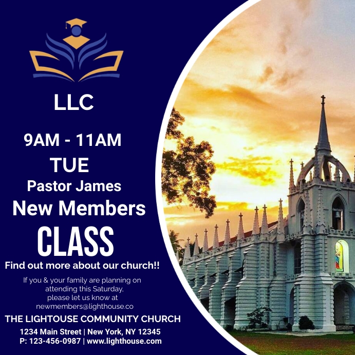 Membership Classes Church Flyer Template | PosterMyWall