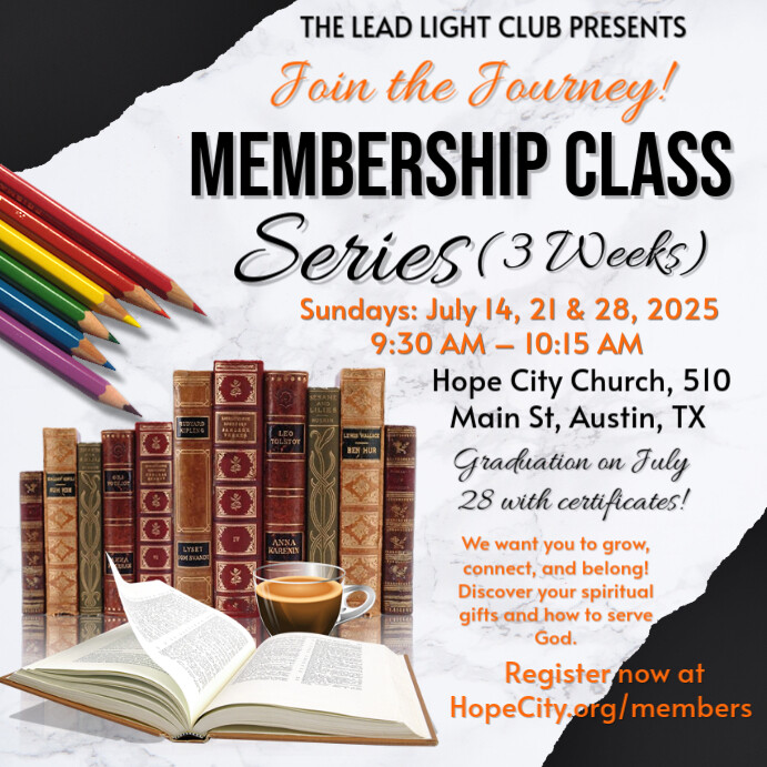 Copy of Membership Classes Church Flyer | PosterMyWall