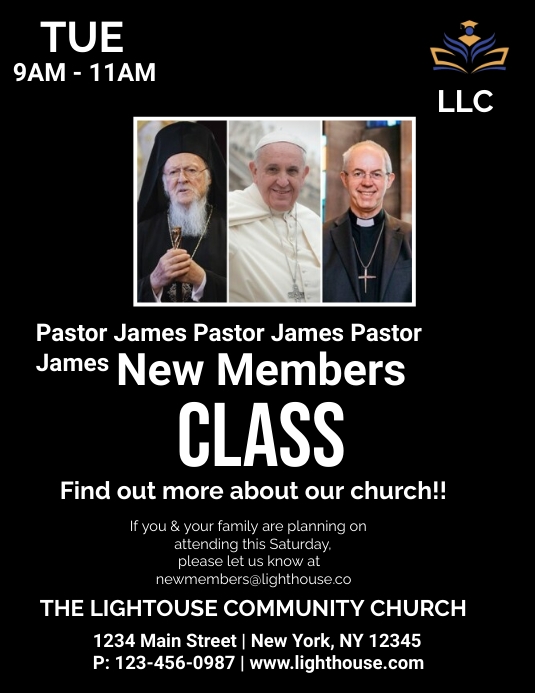 Membership Classes Church Flyer Template | PosterMyWall