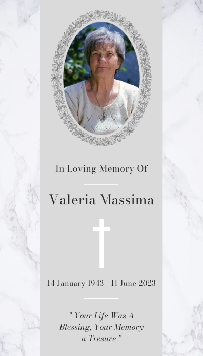 Memorial card design Template | PosterMyWall