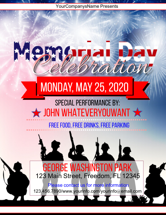 Memorial Celebration Flyer Template | PosterMyWall