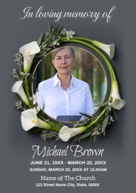 Memorial Ceremony Flyer Template | PosterMyWall