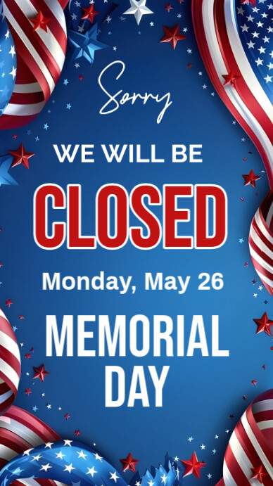 Memorial Closed Post Instagram Story Template | PosterMyWall