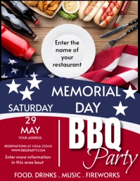Memorial Day Cookout Template | PosterMyWall