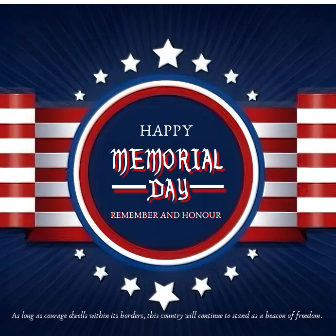 Memorial day 7 Templat | PosterMyWall