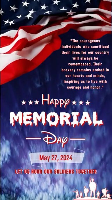 Plantilla de Memorial Day 7 | PosterMyWall