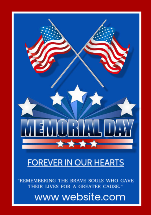Memorial Day A5 Template | PosterMyWall