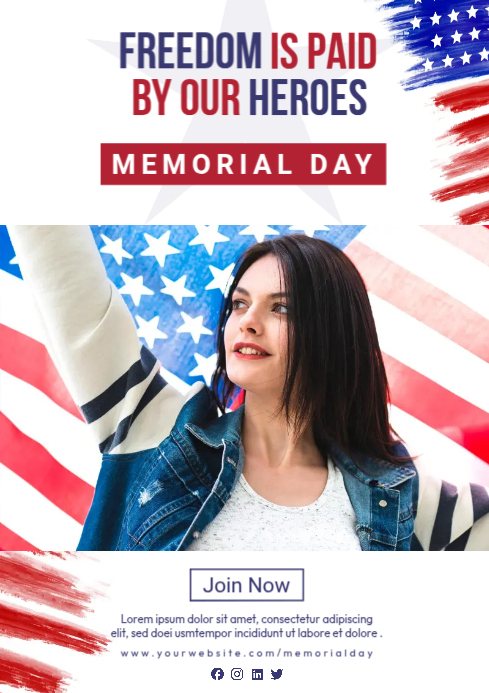 Memorial Day Ad Template | PosterMyWall