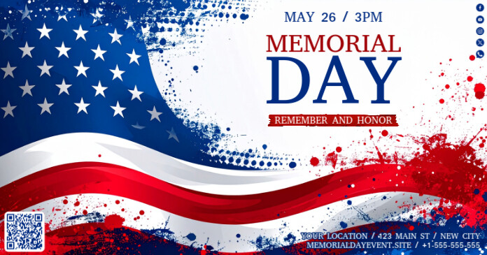Copy of Memorial Day Banner | PosterMyWall
