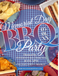 Memorial Day Cookout Template | PosterMyWall